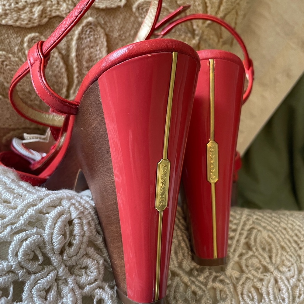 Coach Orange Floral Platform Shoe - Gem